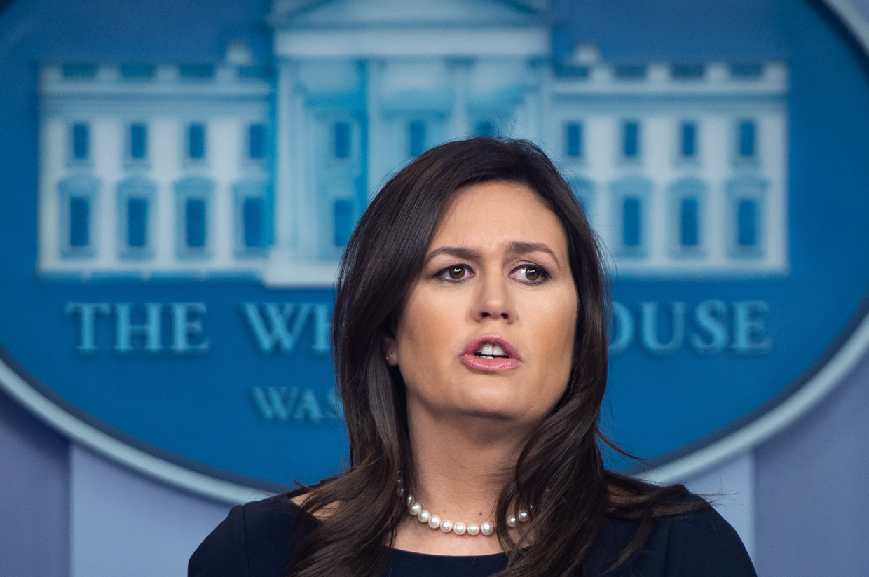 Sarah Sanders stopt als woordvoerster Witte Huis | De Morgen