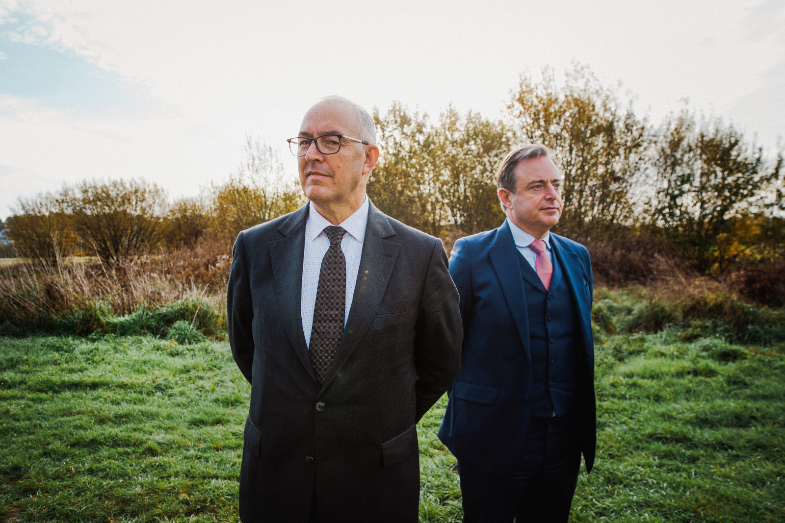 Burgemeesters Bart De Wever (Antwerpen) en Ahmed Aboutaleb (Rotterdam ...