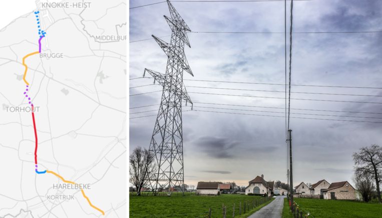 In kaart. 21 kilometer nieuwe bovengrondse hoogspanningslijn: dit is ...