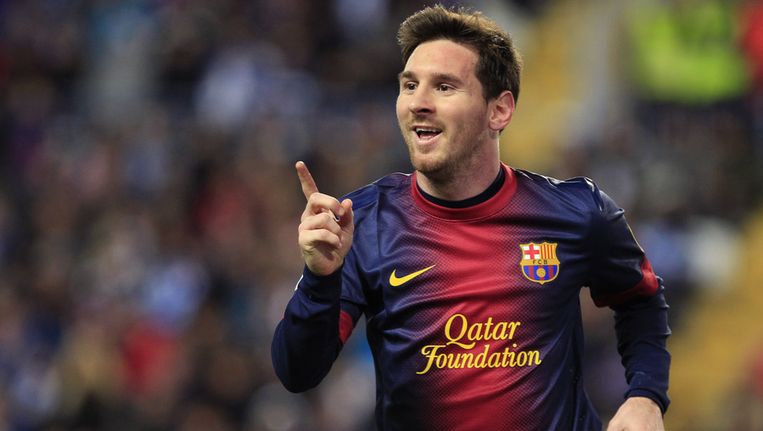 Messi treft vier keer raak | De Morgen