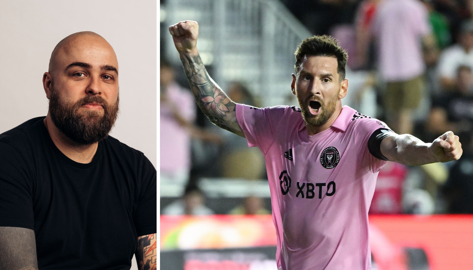 Lionel Messi, de allergrootste, speelt met de lamme en de blinde in een ...