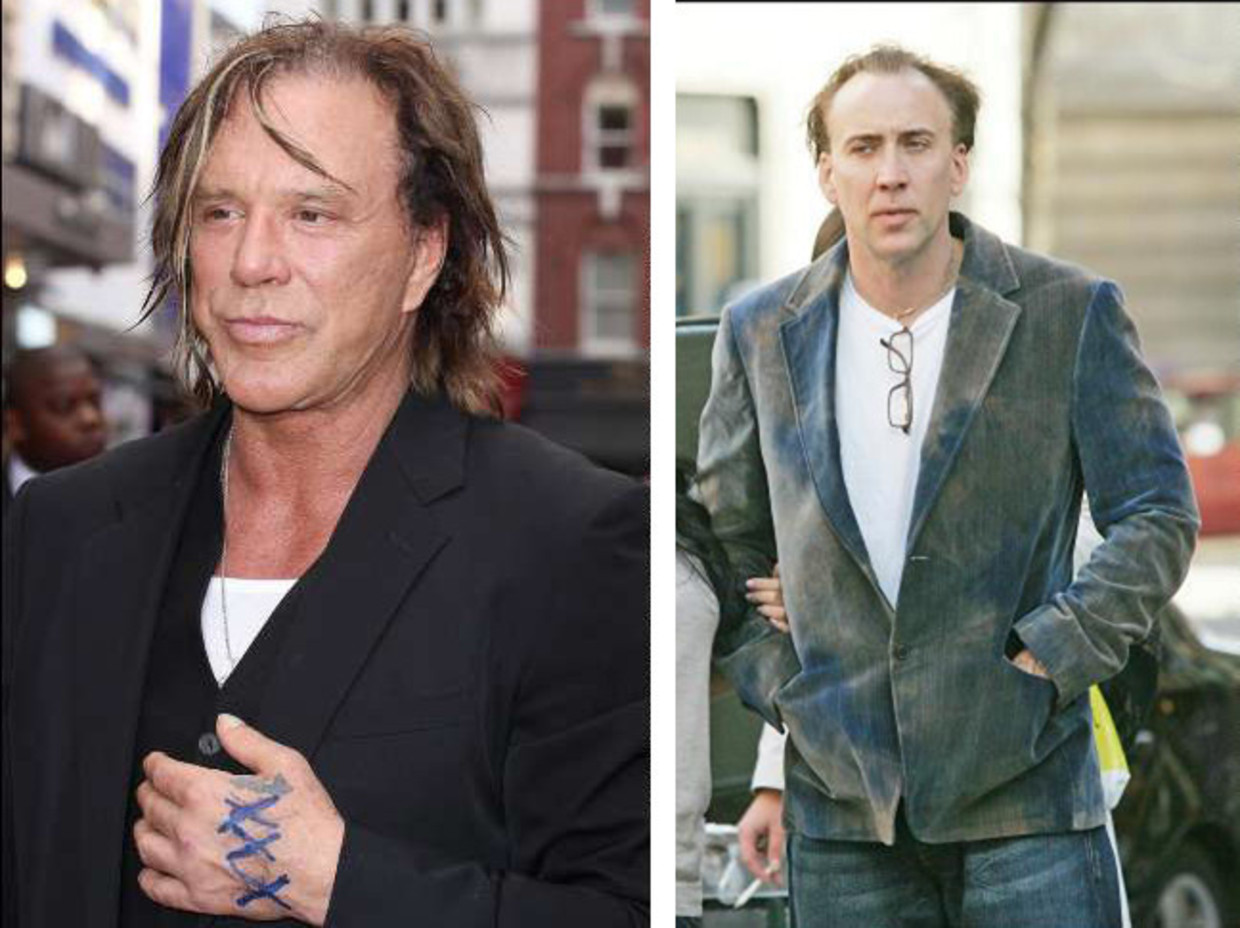 Mickey Rourke en Nicolas Cage in 'The Expendables 3' | De Morgen
