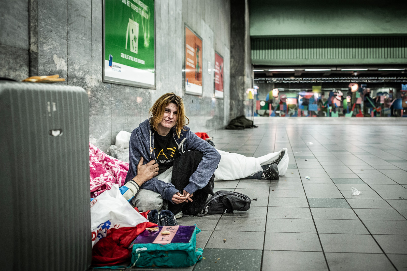 ‘Je moet niet lang zoeken. In dit metrostation kun je bijna alle ...