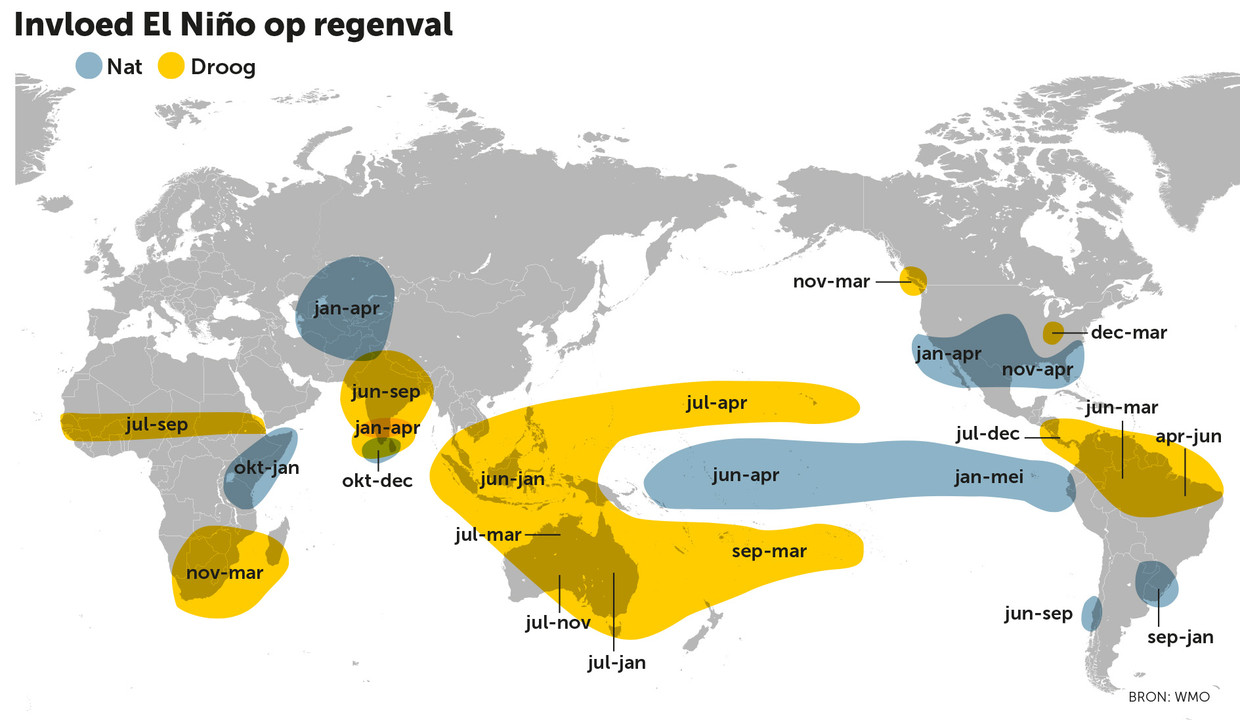 El Niño is officieel begonnen: wat betekent dat en hoe groot is de impact op ons weer?