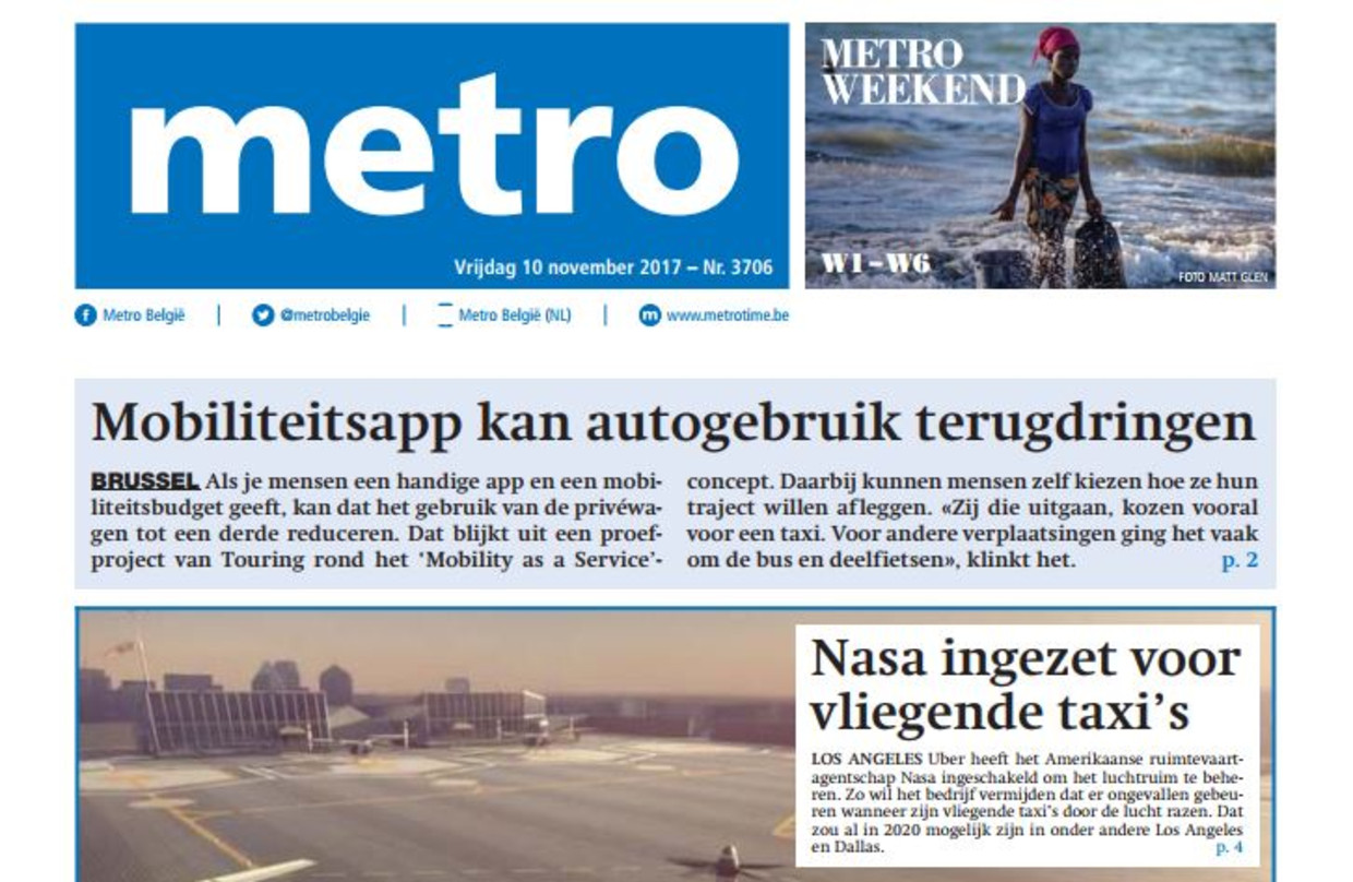 Gratis krant Metro zal vanaf vrijdag niet meer verschijnen | De Morgen