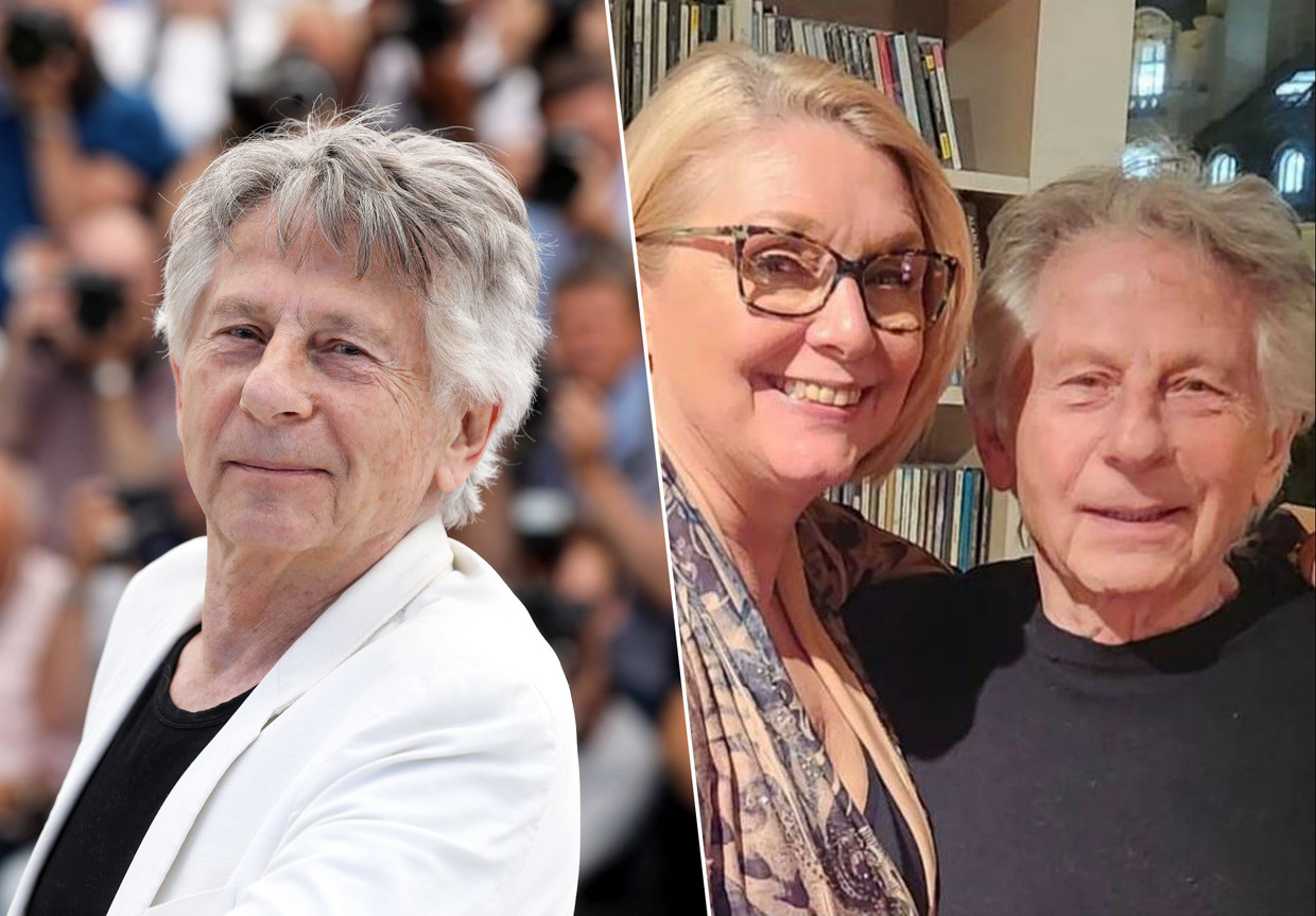 Opvallend beeld: regisseur Roman Polanski poseert met de vrouw die hij ...