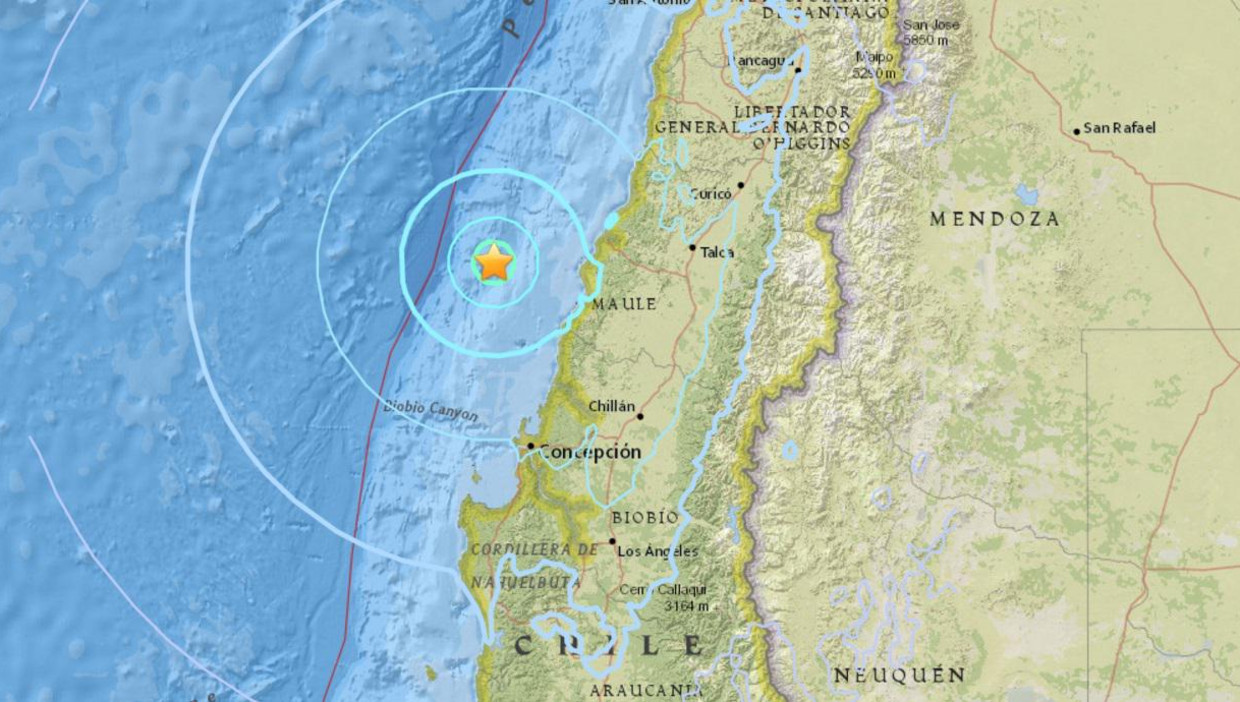 Zware zeebeving voor Chileense kust | De Morgen