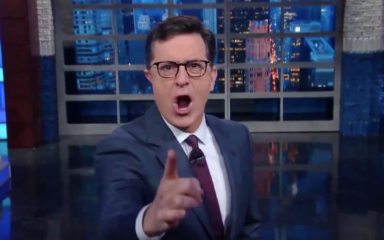 Cynische Colbert: "Nu is het genoeg, meneer Trump. Meryl Streep noem je ...