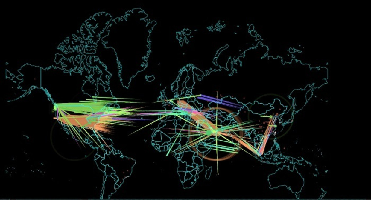 De donkere hoeken van het internet belicht: kaart toont alle ...