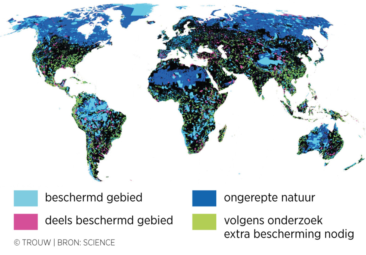 Als de halve wereld beschermd gebied wordt, zijn de dieren nog te redden