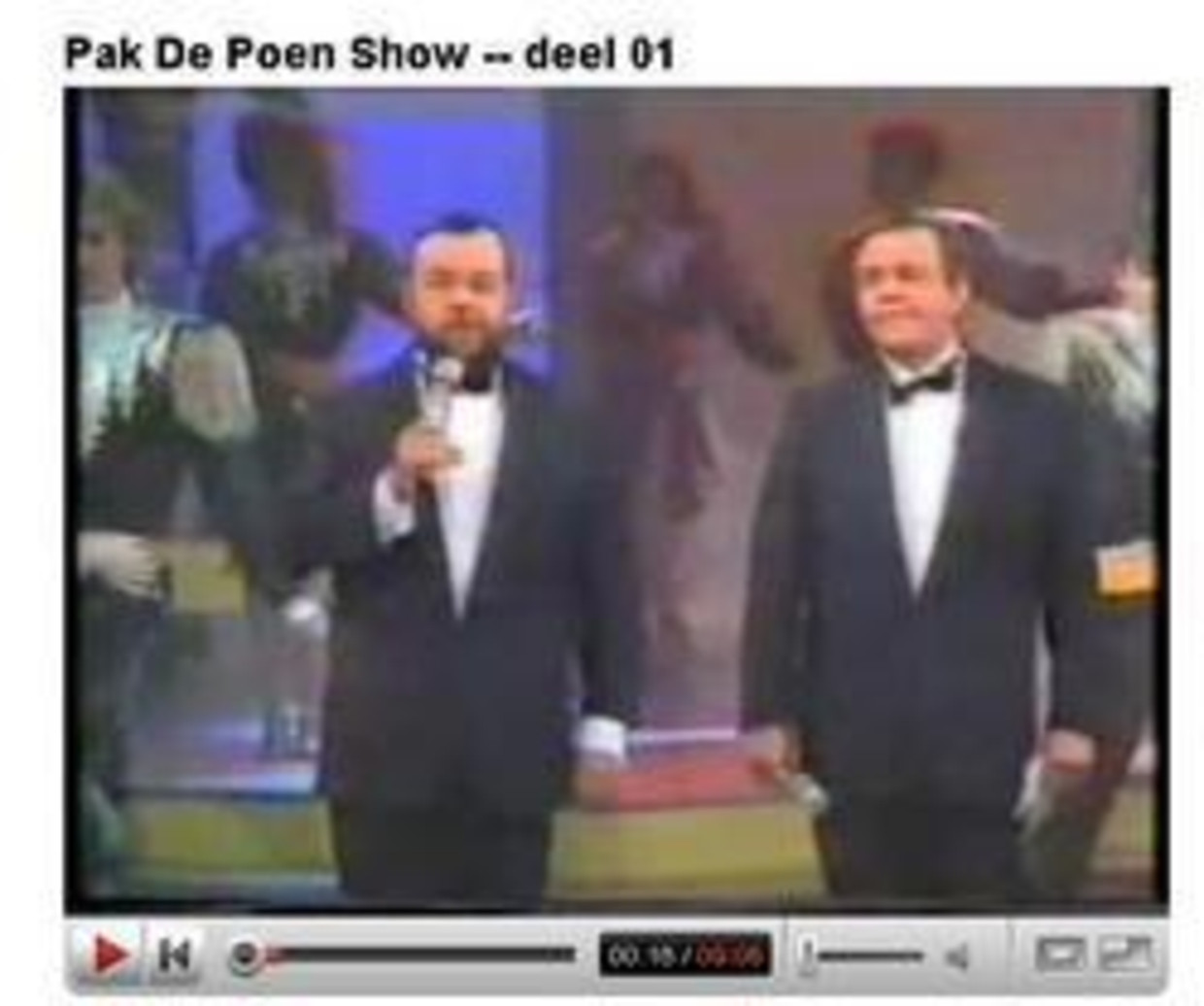 Legendarische Pak de Poen-show vereeuwigd op YouTube | De Morgen