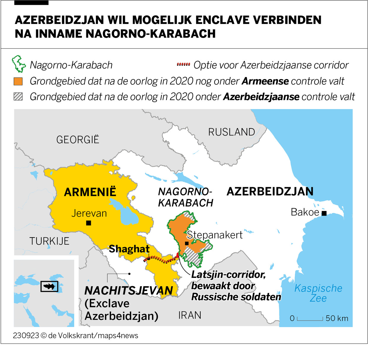 Meer dan 100.000 mensen gevlucht uit Nagorno-Karabach, Armenië vraagt Europa hulp bij opvang