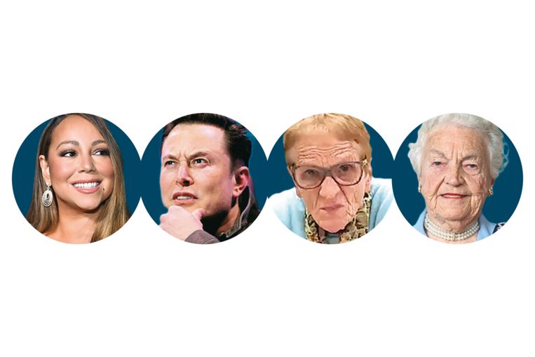 Mariah Carey, Elon Musk, Annunziata Murgia & Hazel McCallion