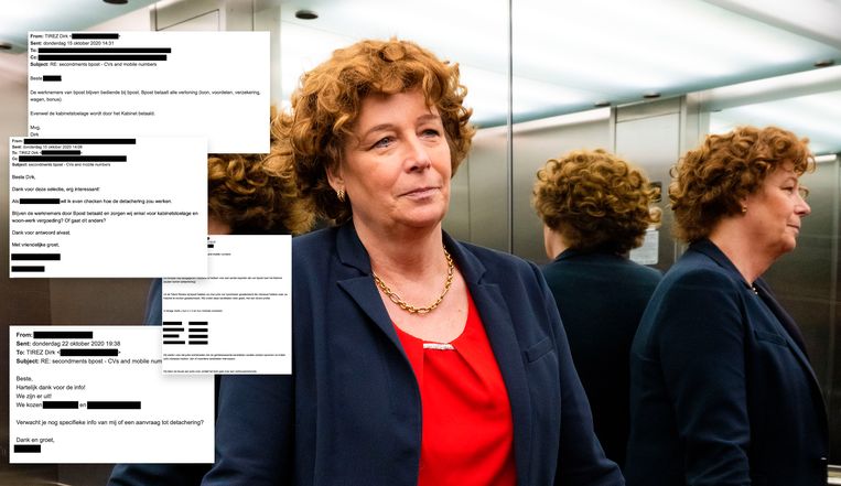 De mail die de medewerkers van Bpost op het kabinet van De Sutter deed ...