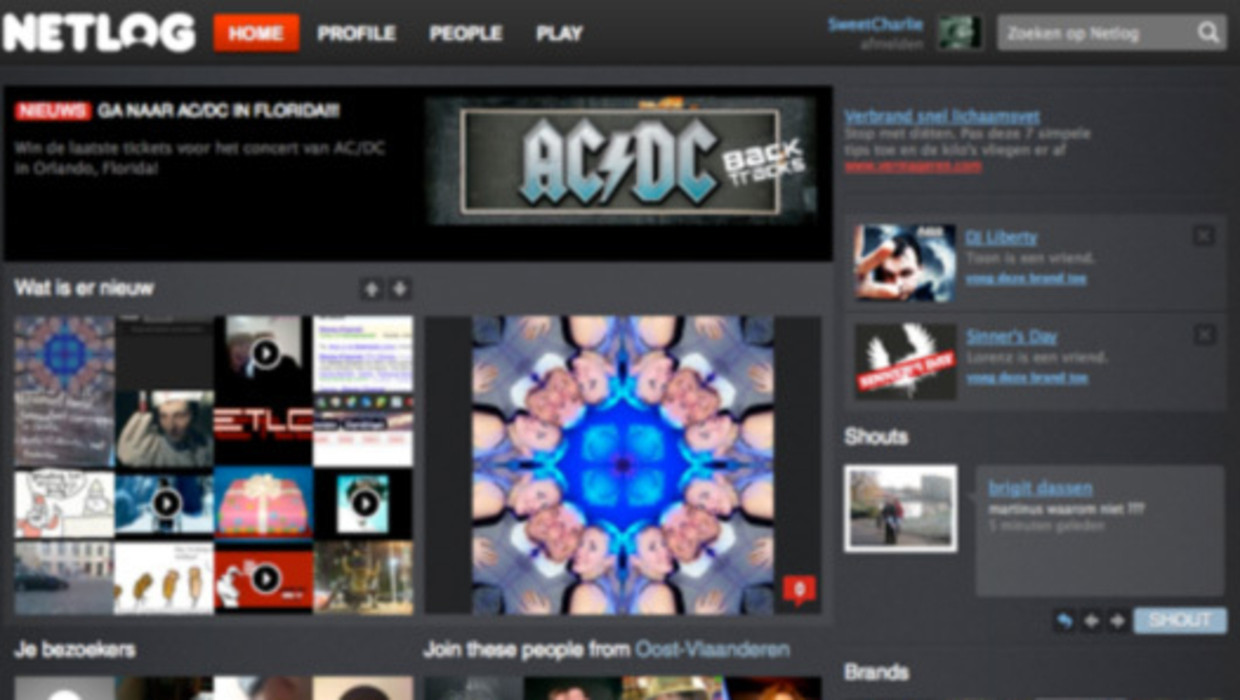 Netlog mikt op jong publiek met zwarte look | De Morgen