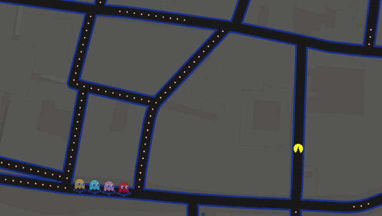 Speel Pac-Man op Google Maps op deze 1 april | De Morgen